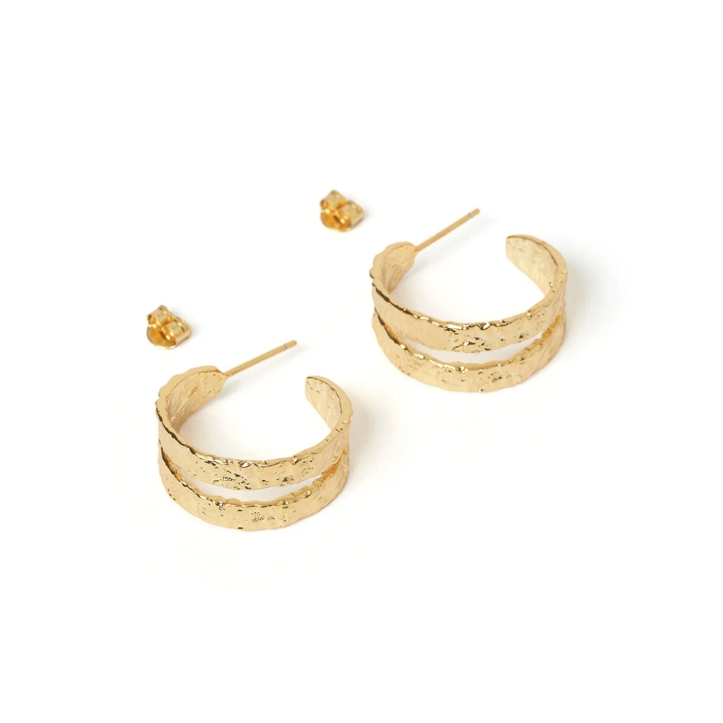 ELODI GOLD HOOP EARRINGS – Darling & Domain