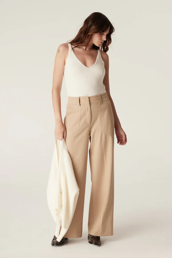 EVIE WIDE LEG PANT | Light Camel – Darling & Domain