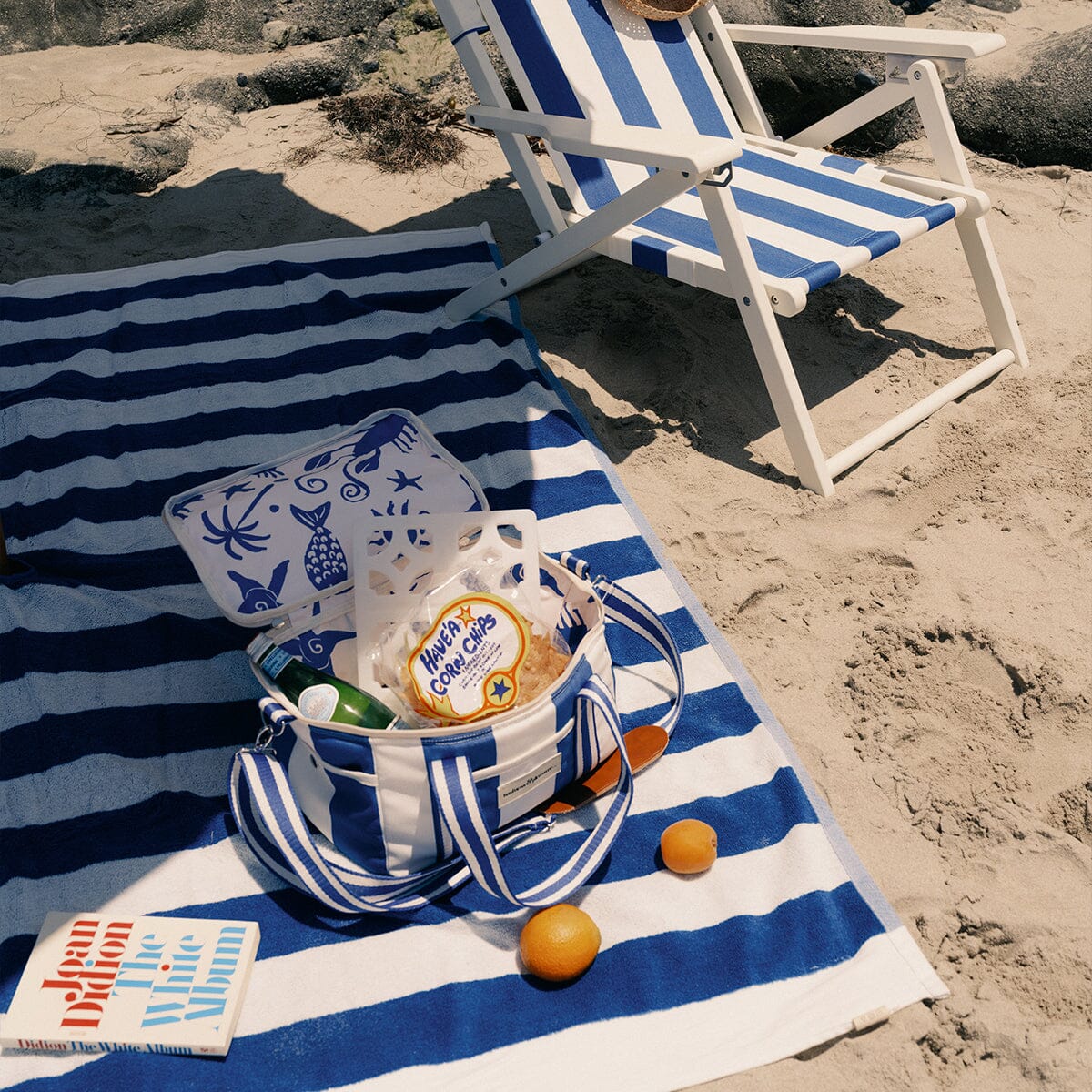 PREMIUM COOLER BAG | Crew Mediterranean Blue Stripe – Darling & Domain